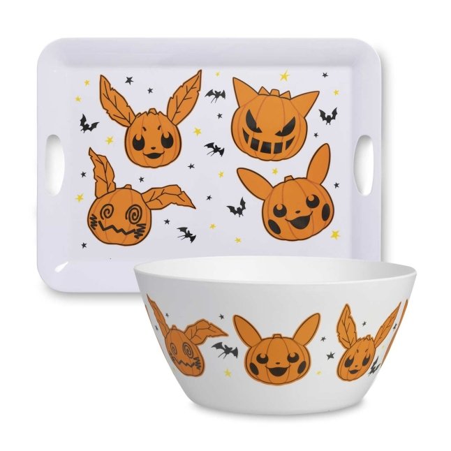Pokémon Halloween Serving Tray & Bowl Bundle | Pokémon Center Canada ...