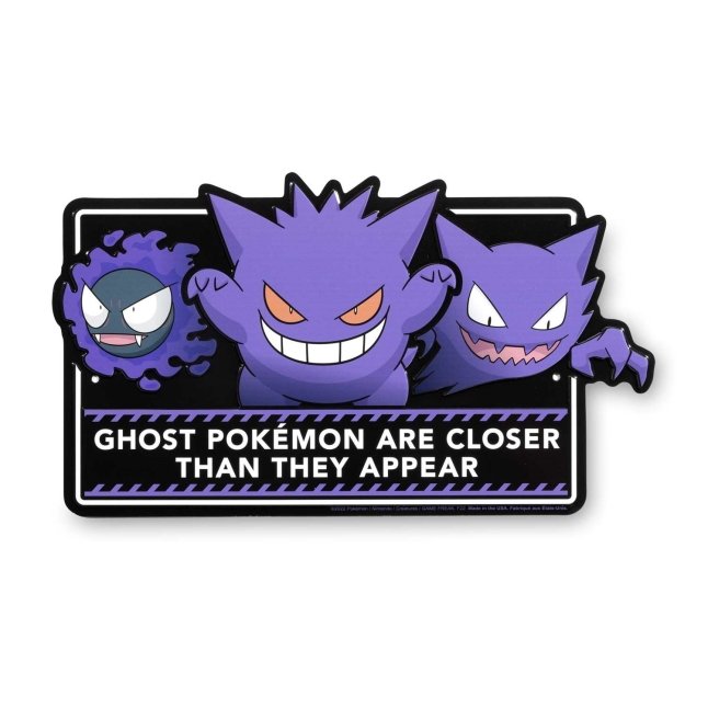 Gastly, Haunter & Gengar Metal Sign Bundle | Pokémon Center Canada ...