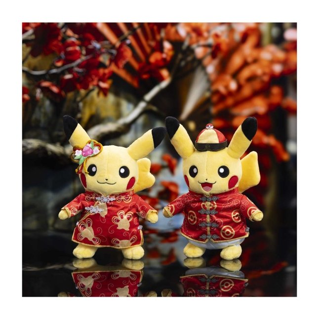 Lunar New Year: Costume Pikachu (Male) Plush - 9 In. | Pokémon Center ...