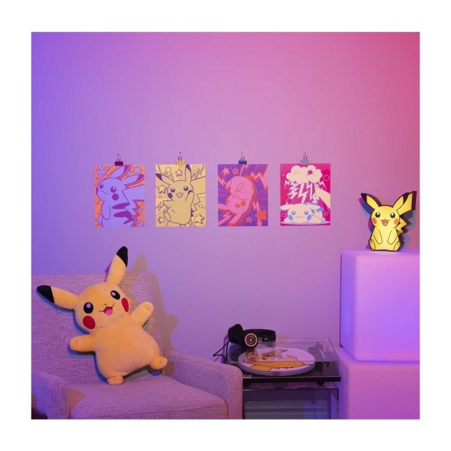 Pikachu Pop Posters (4-Pack) | Pokémon Center UK Official Site