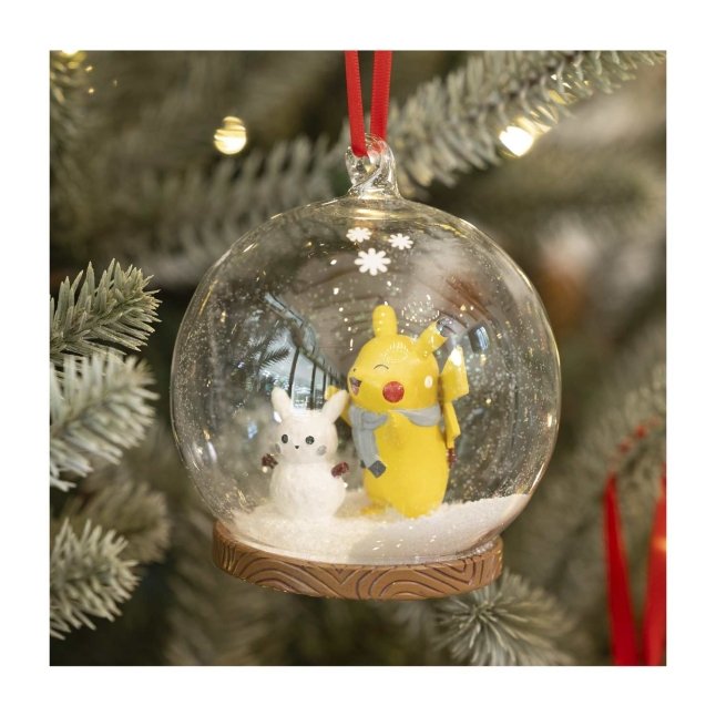 Pikachu Pokémon Holiday Globe Ornament | Pokémon Center UK Official Site