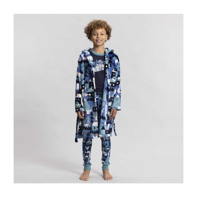 Winter Village Blue & Black Robe - Youth | Pokémon Center Official Site