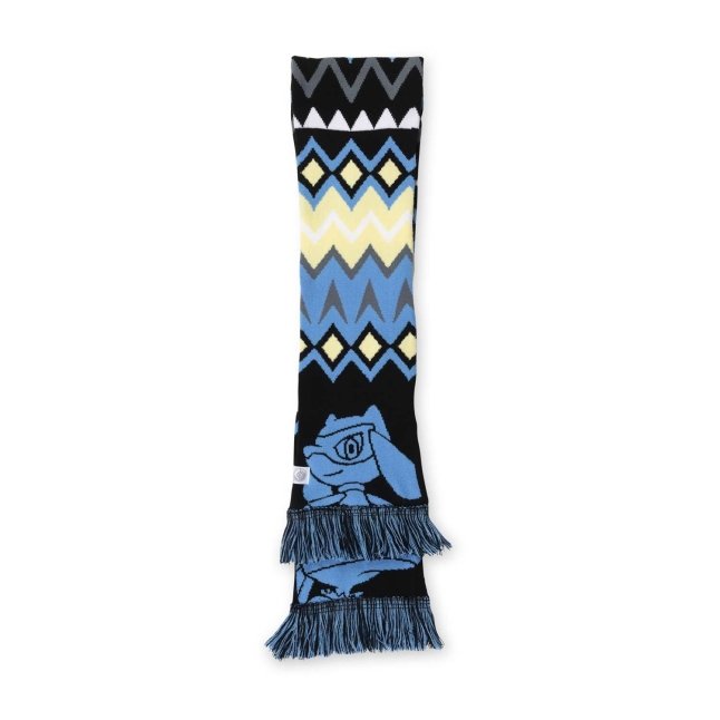 Riolu & Lucario Geometric Knit Scarf (One Size-Adult) | Pokémon Center ...