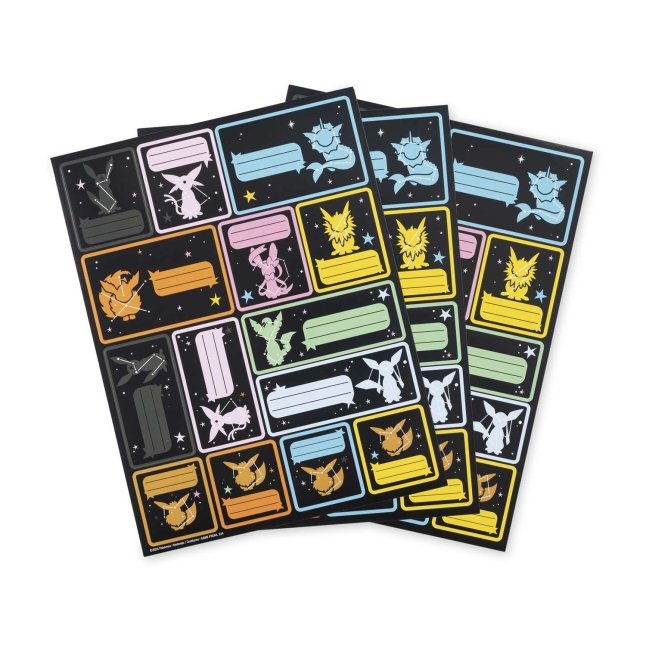 Eevee Constellations Gift Labels (3 Sheets) | Pokémon Center Official Site