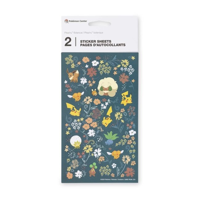 Pikachu Botanical Sticker Sheets (2-Pack) | Pokémon Center Official Site