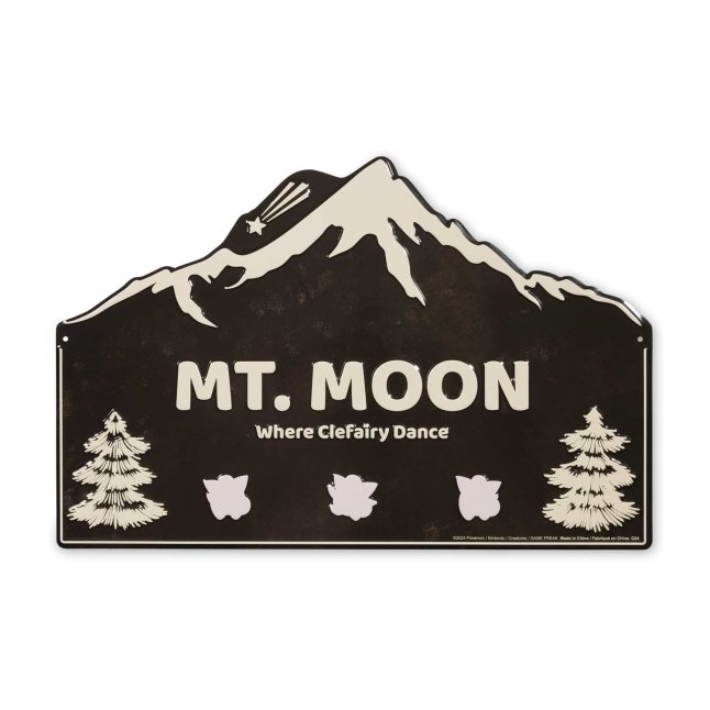 Mt. Moon Metal Sign | Pokémon Center UK Official Site