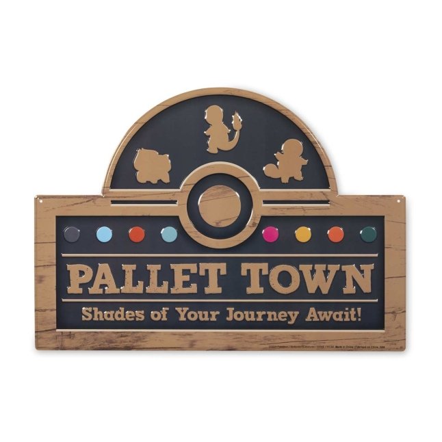 Pallet Town Metal Sign | Pokémon Center Canada Official Site
