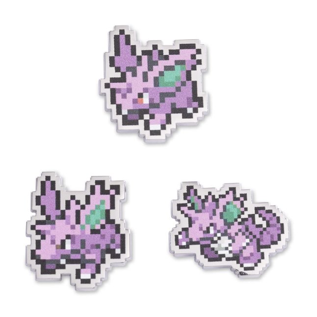 Nidoran (Male), Nidorino & Nidoking Pokémon Pixel Pins (3-Pack ...