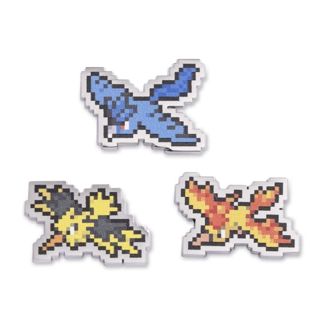 Articuno, Zapdos & Moltres Pokémon Pixel Pins (3-Pack) | Pokémon Center ...