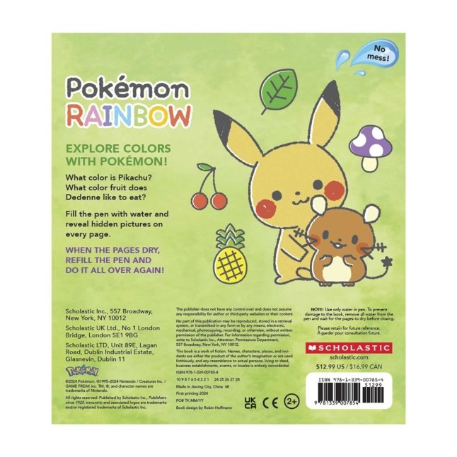 monpoké: Pokémon Rainbow! (Water Wonder) | Pokémon Center UK Official Site