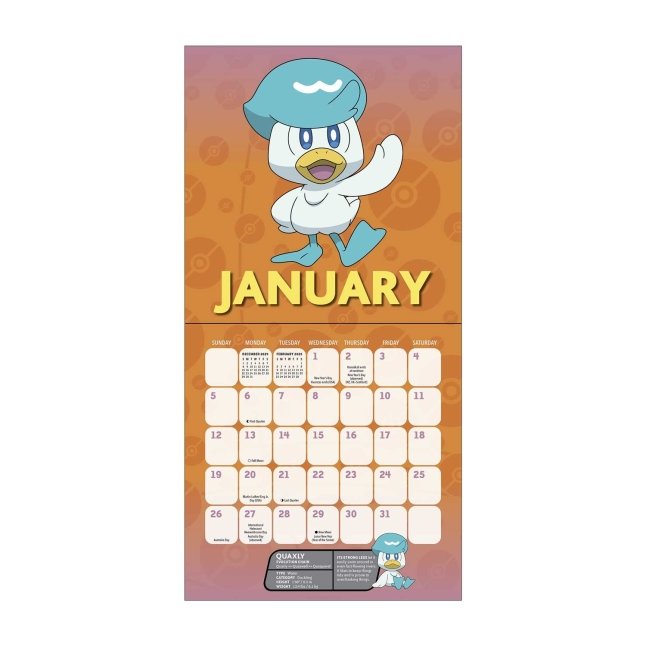 Pokémon 2025 Mini Wall Calendar | Pokémon Center Official Site