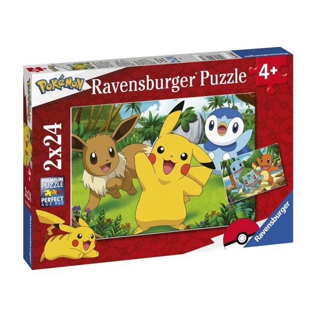 Pikachu & Pals Puzzle 2-Pack by Ravensburger (24 Pieces Each) | Pokémon ...