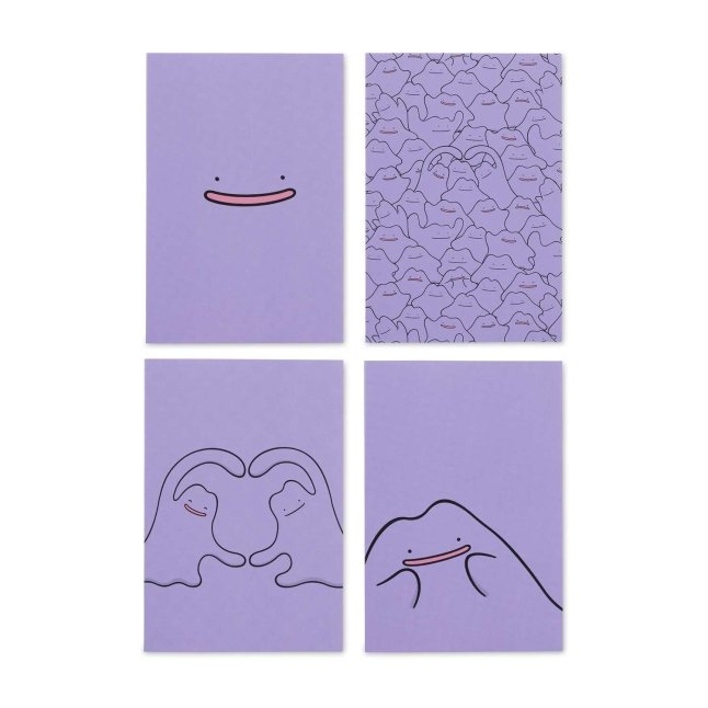 Ditto Allover Greeting Cards (10-Pack) | Pokémon Center Official Site