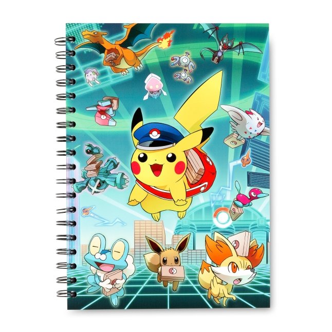 Special Delivery Pikachu Spiral Notebook (200 Pages) | Pokémon Center ...
