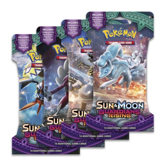 Pokémon TCG: Sun & Moon-Guardians Rising Sleeved Booster Pack (10 Cards ...
