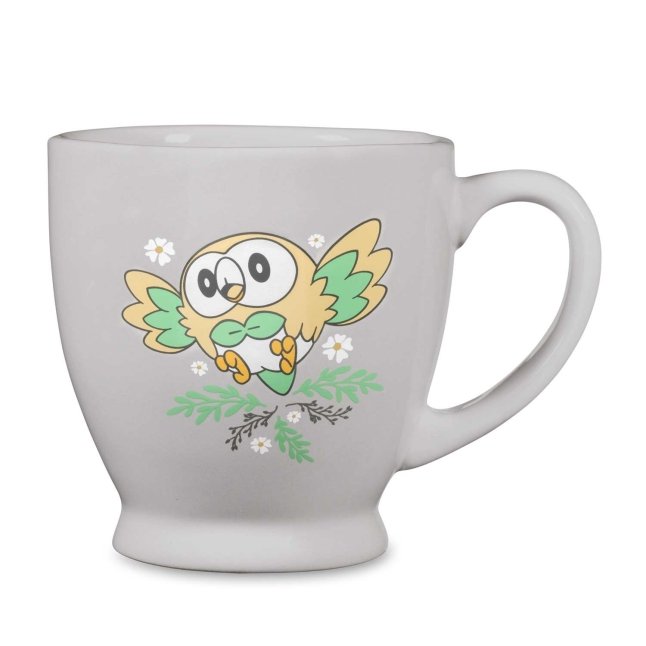 Rowlet Floral Flight Mug | Pokémon Center Canada Official Site