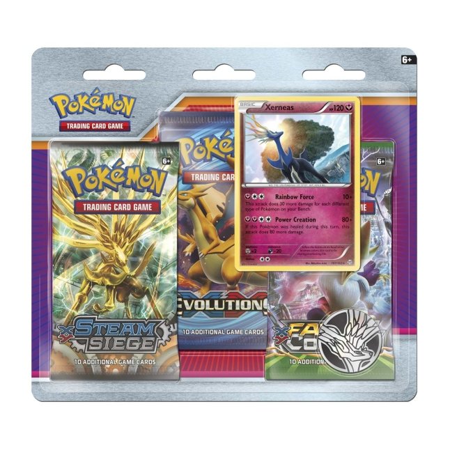 Pokémon TCG: 3 Booster Packs, Coin & Xerneas Promo Card | Pokémon ...