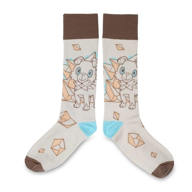 Rockruff Silver Mid-Calf Socks (One Size-Adult) | Pokémon Center ...