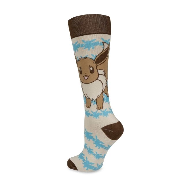 Eevee Brown Mid-Calf Socks (One Size-Adult) | Pokémon Center Official Site