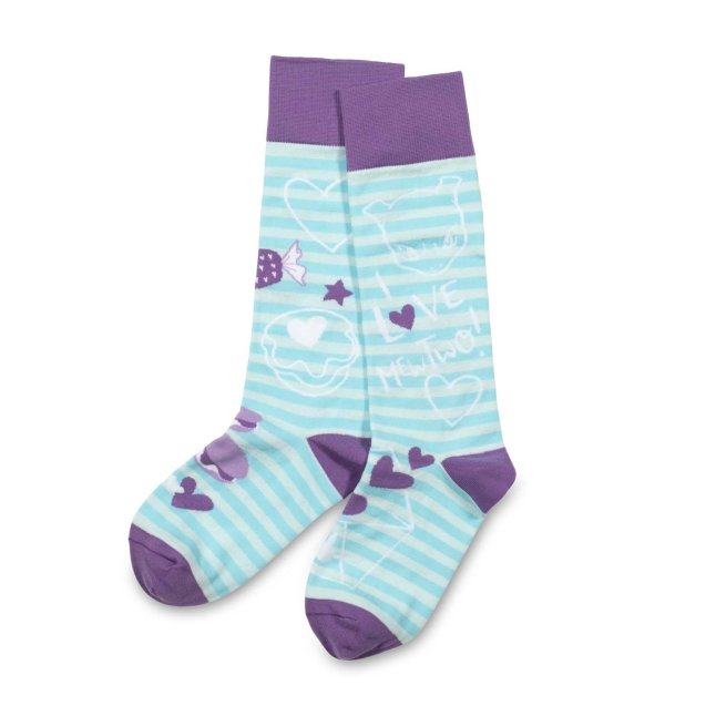 Mewtwo & Mew Pokémon Valentine Mid-Calf Socks (One Size-Adult ...