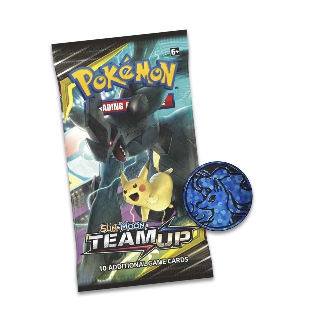 Pokémon TCG: Sun & Moon-Team Up 3 Booster Packs, Coin & Ultra Necrozma ...