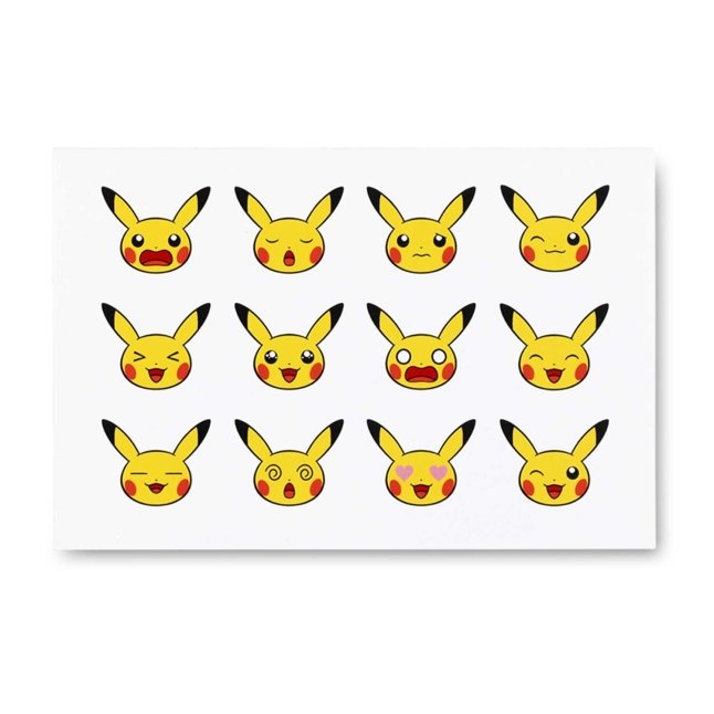 Pikachu Greeting Card Set (6 Birthday, 2 Thank You & 4 Blank Cards with ...