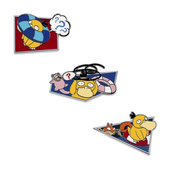 Psyduck Bewildered Pokémon Pins (3-Pack) | Pokémon Center Official Site