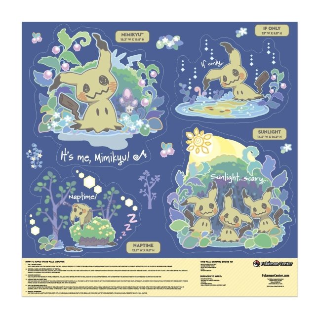 Mimikyu Day by Day Wall Graphics | Pokémon Center Official Site
