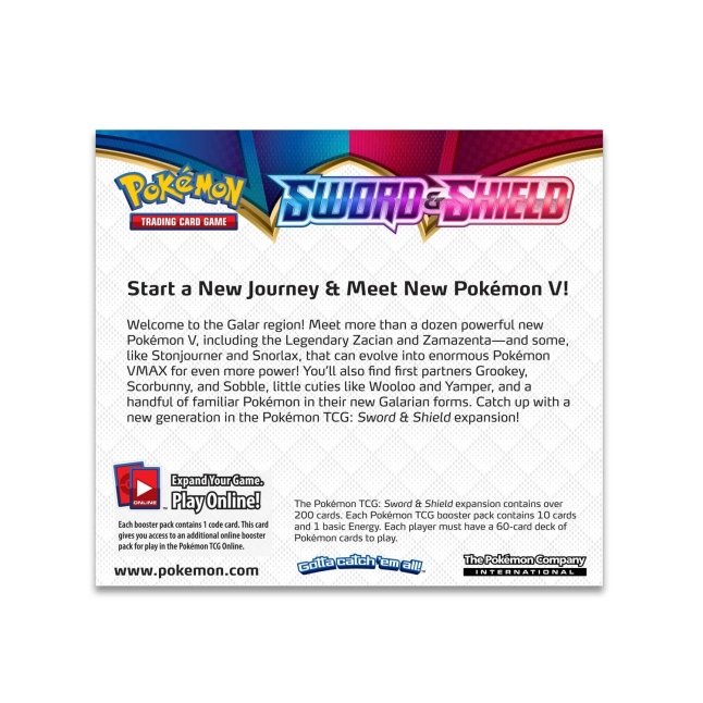 Pokémon TCG: Sword & Shield Booster Display Box (36 Packs) | Pokémon ...