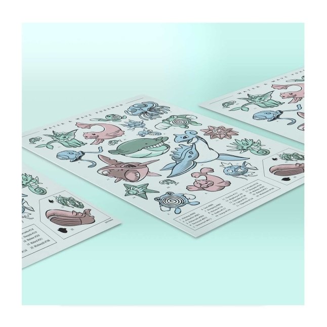 Pokémon of the Waves & Waters Art Print | Pokémon Center Official Site