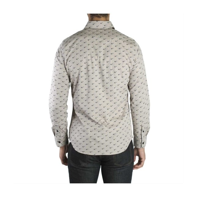 Pikachu Classics Charge Gray Fitted Dress Shirt - Men | Pokémon Center ...