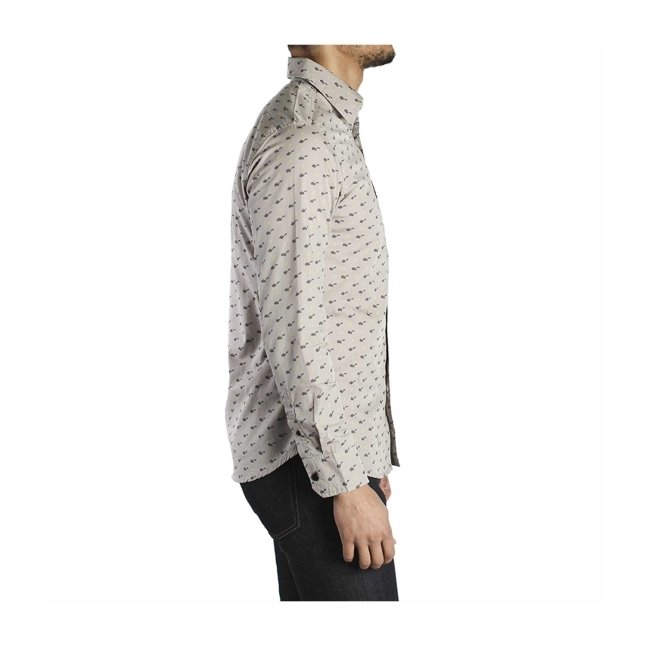 Pikachu Classics Charge Gray Fitted Dress Shirt - Men | Pokémon Center ...