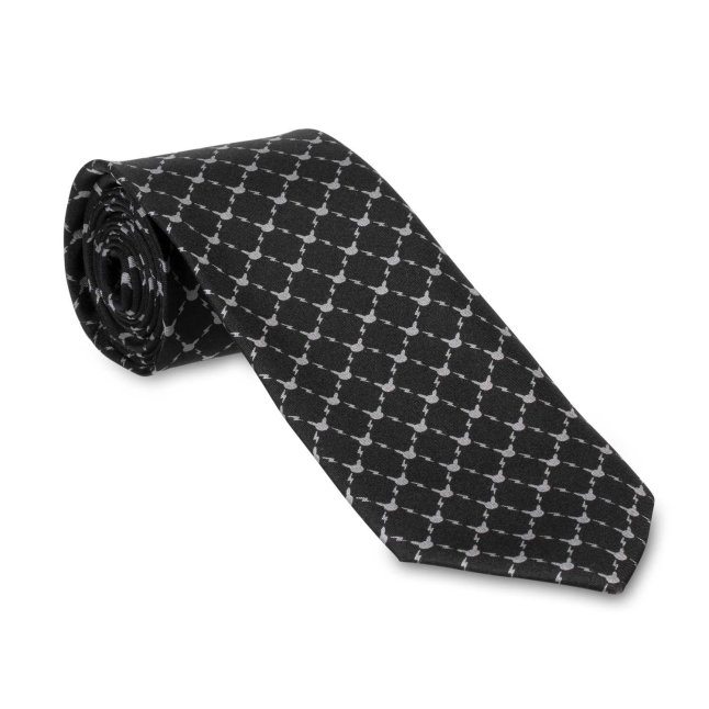 Pikachu Classics Silhouette Black Silk Necktie (One Size-Adult ...