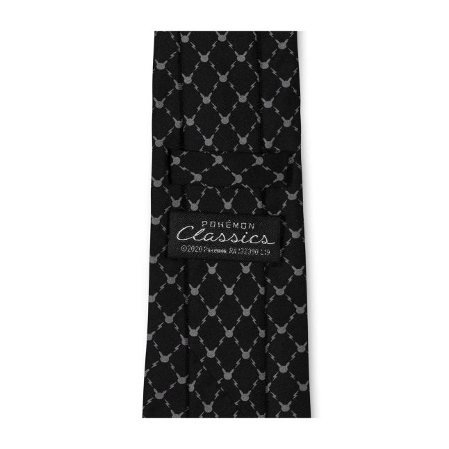 Pikachu Classics Silhouette Black Silk Necktie (One Size-Adult ...