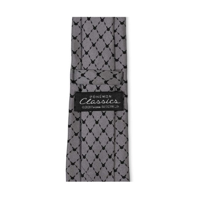 Pikachu Classics Silhouette Gray Silk Necktie (One Size-Adult ...