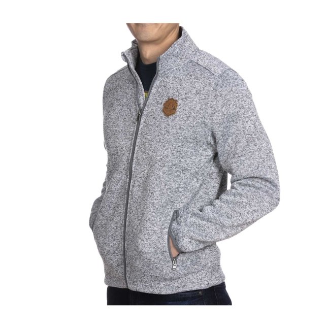 Outdoors with Pokémon Heather Gray Fleece Zip-Up Jacket - Men | Pokémon ...