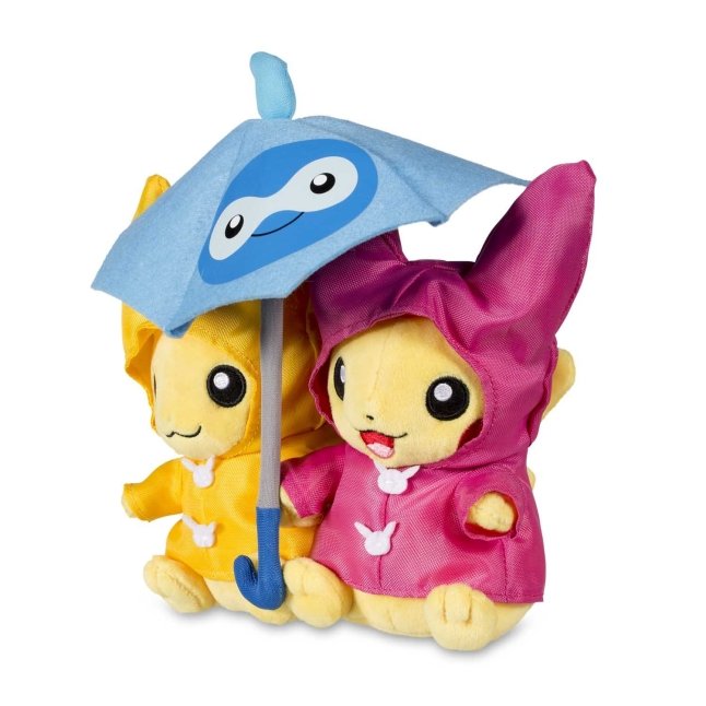 Paired Pikachu Celebrations: Umbrella for Two Pikachu Poké Plush - 9 In ...
