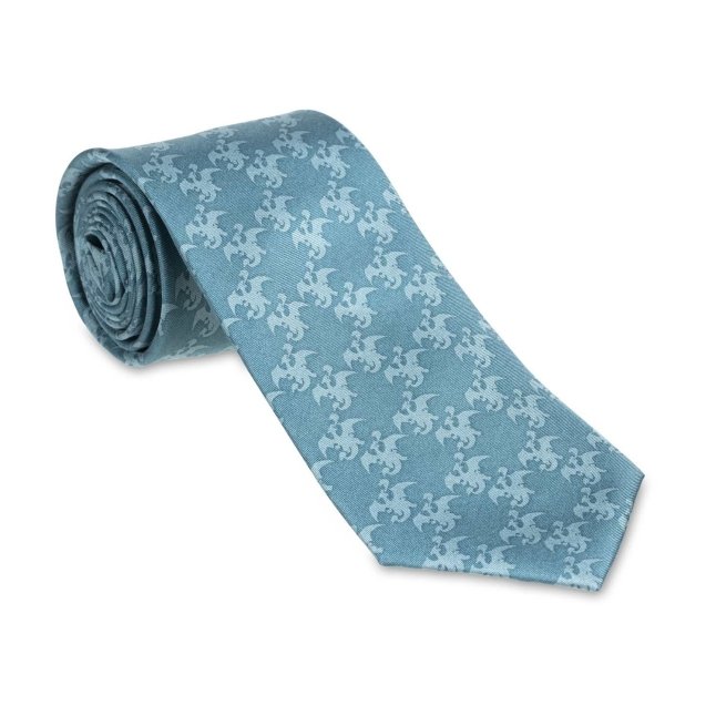 Pokémon Classics Charizard Teal Silk Necktie (One Size-Adult) | Pokémon ...