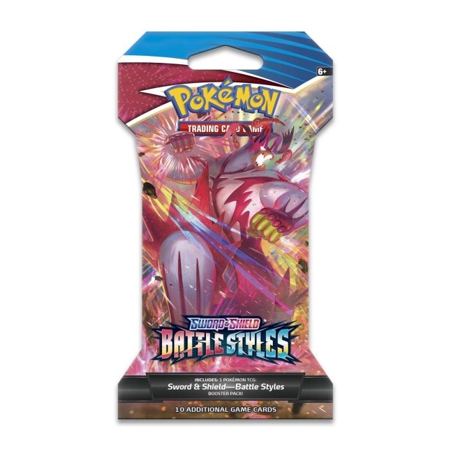Pokémon TCG: Sword & Shield-Battle Styles Sleeved Booster Pack (10 ...