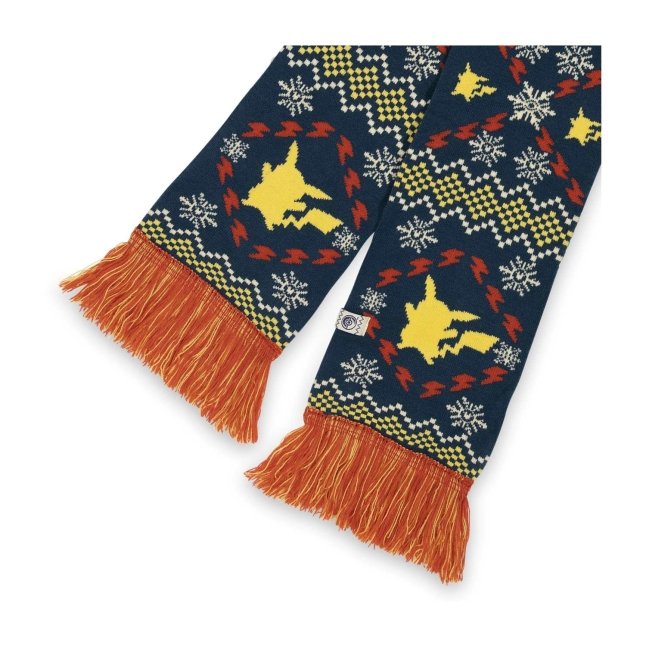 Pikachu Festive Winter Knit Scarf (One Size-Adult) | Pokémon Center ...