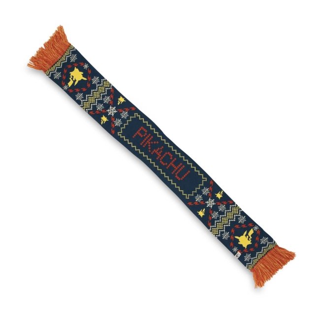 Pikachu Festive Winter Knit Scarf (One Size-Adult) | Pokémon Center ...