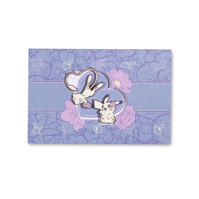 Pikachu & Mew Admiration Blue Pokémon Pins & Greeting Card | Pokémon ...