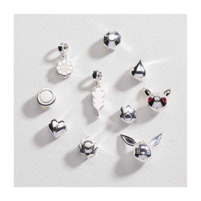 Pokémon Jewelry - Charms: Cascade Badge Sterling Silver Bead Charm ...