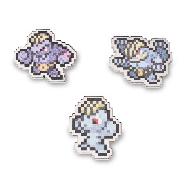 Machop, Machoke & Machamp Pokémon Pixel Pins (3-Pack) | Pokémon Center ...