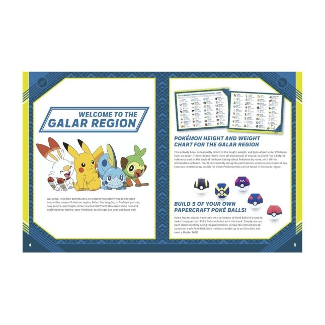Pokémon Official Galar Region Activity Book | Pokémon Center UK ...