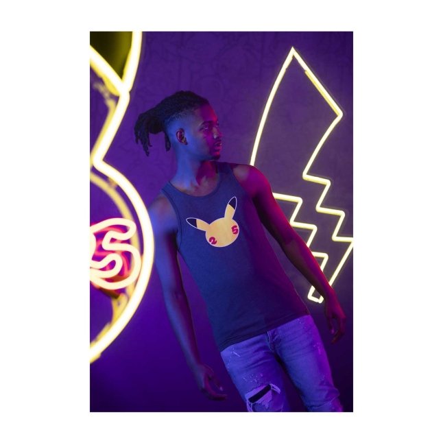 Pokémon Celebration Dark Gray Fitted Tank Top - Men | Pokémon Center ...