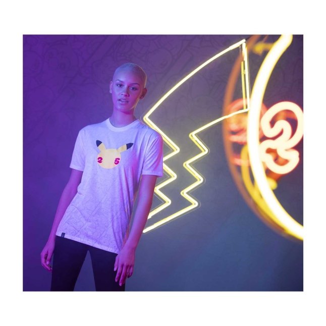 Pokémon Celebration White Allover-Print T-Shirt - Adult | Pokémon ...