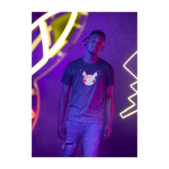 Pokémon Celebration Black Allover-Print T-Shirt - Adult | Pokémon ...