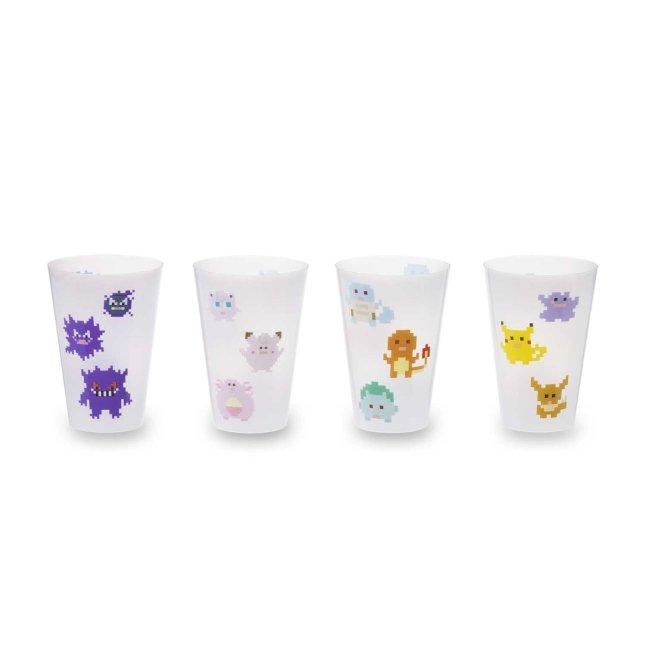 Pokémon Block Art Party Cups (4-Pack) | Pokémon Center Official Site