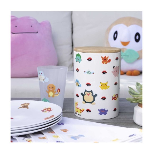 Pokémon Block Art Party Ceramic Storage Jar | Pokémon Center Official Site